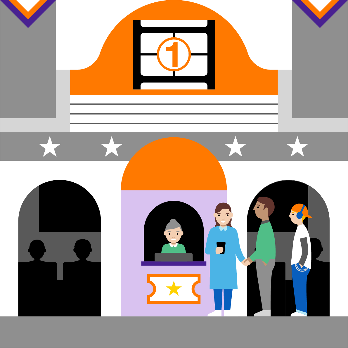 A_group_of_people_queuing_for_the_cinema_RGB_White – ACSED Orange